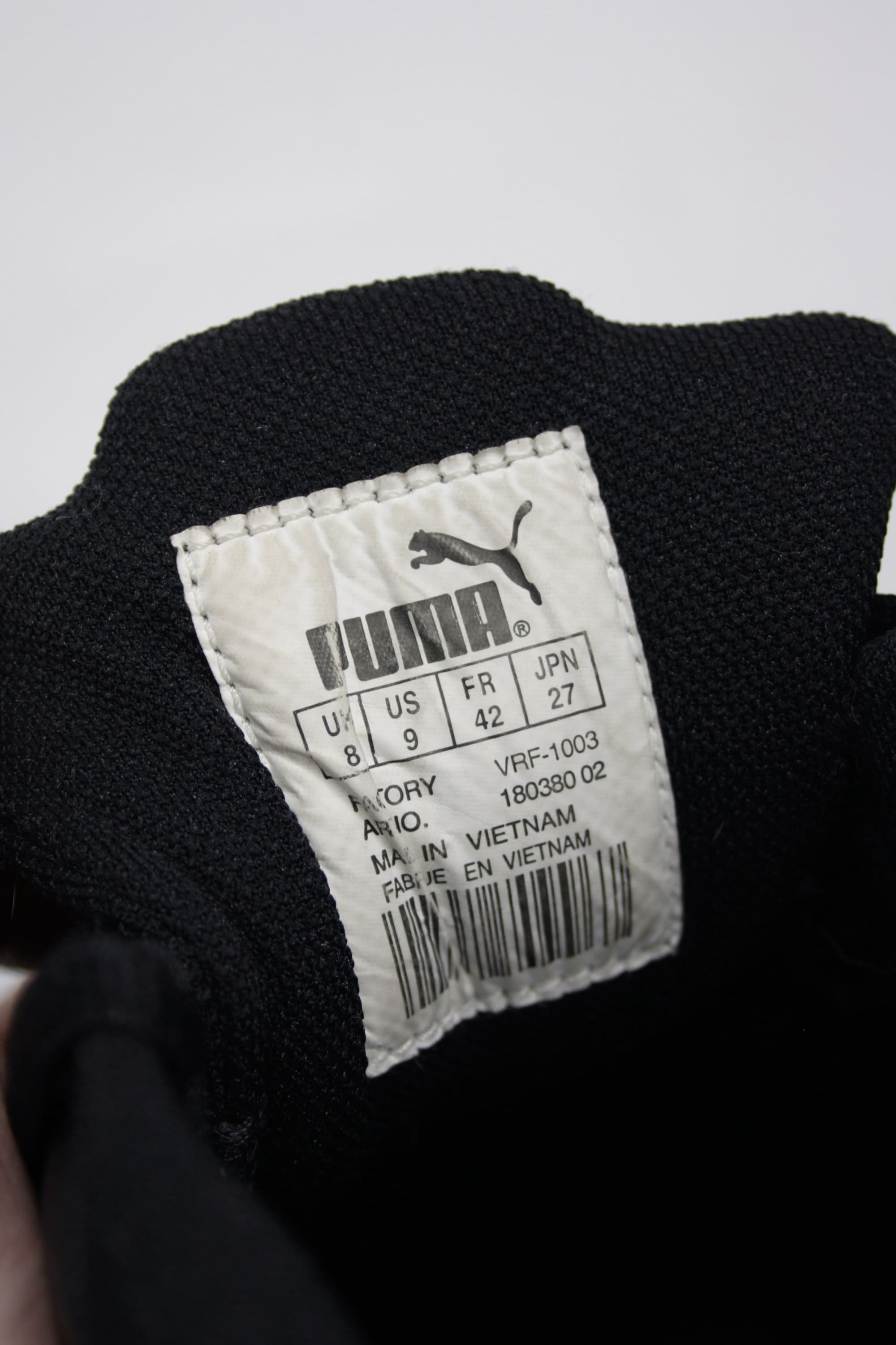 Puma 2000s Vintage Evertrack Leather Suede Chunky Sneaker Shoes Black ...