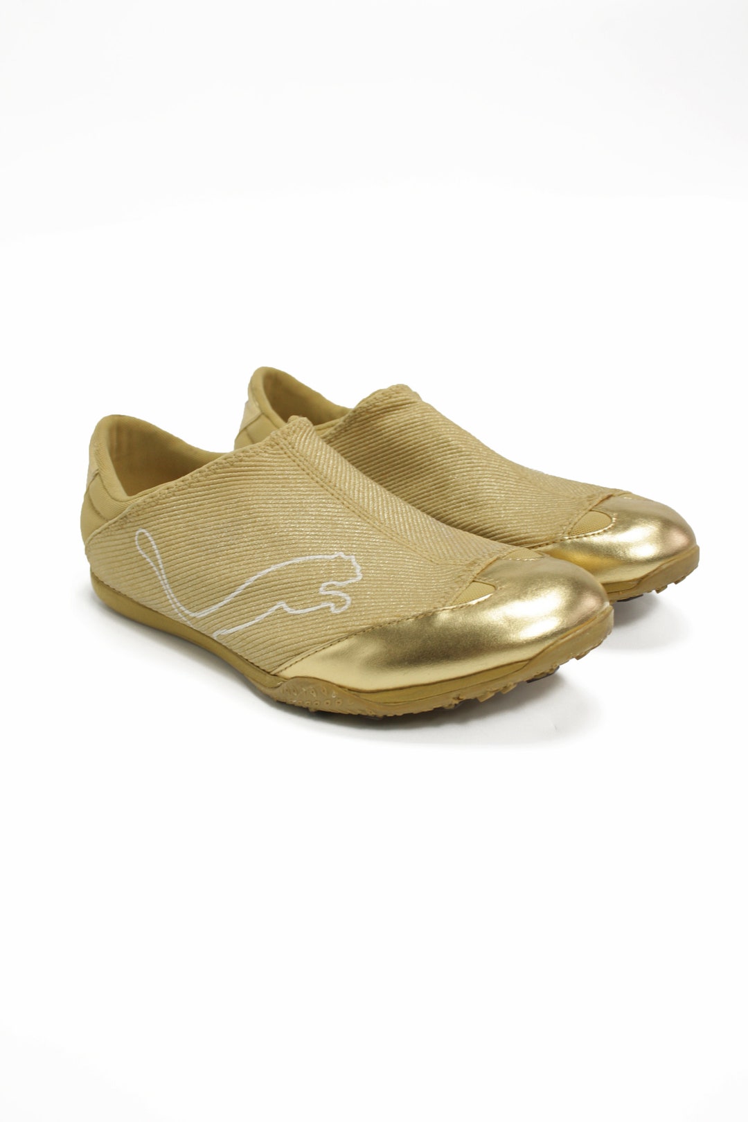 Puma 2000s Vintage Archive Gold Slip-on Sneaker Shoes Y2K - Etsy