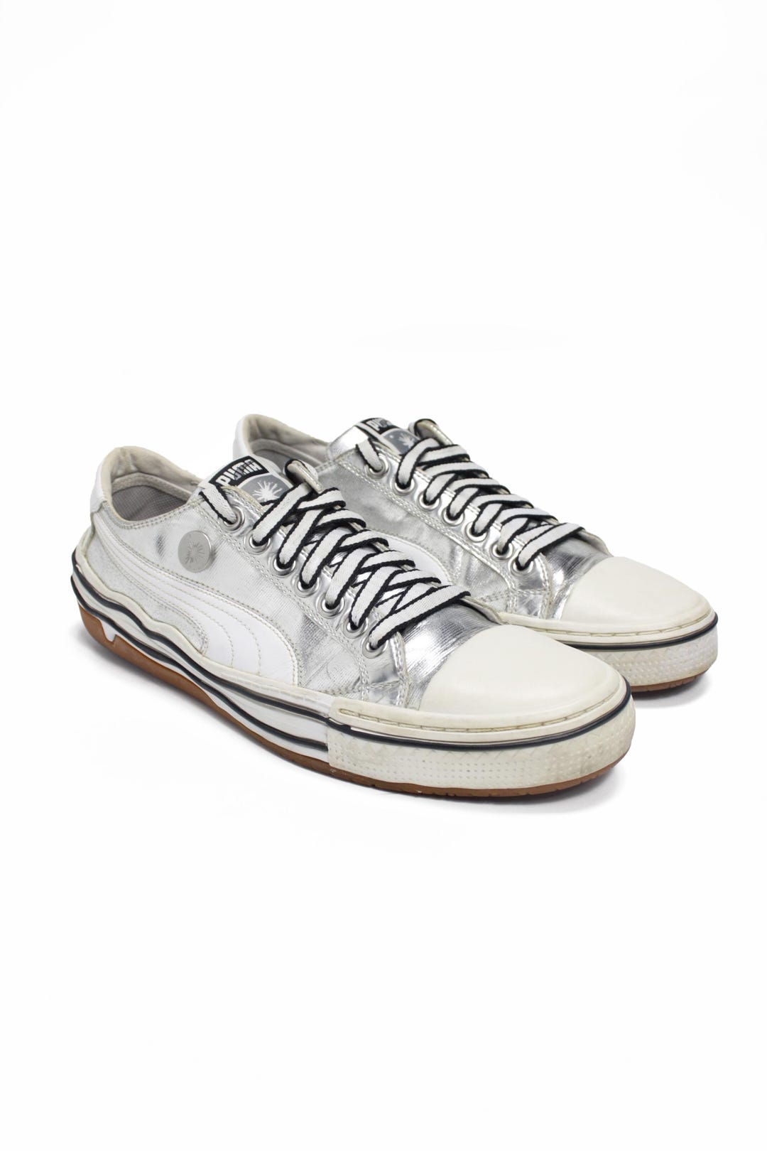 Puma X Mihara Yasuhiro 2000s Vintage MY-41 Metallic Silver Trainers ...