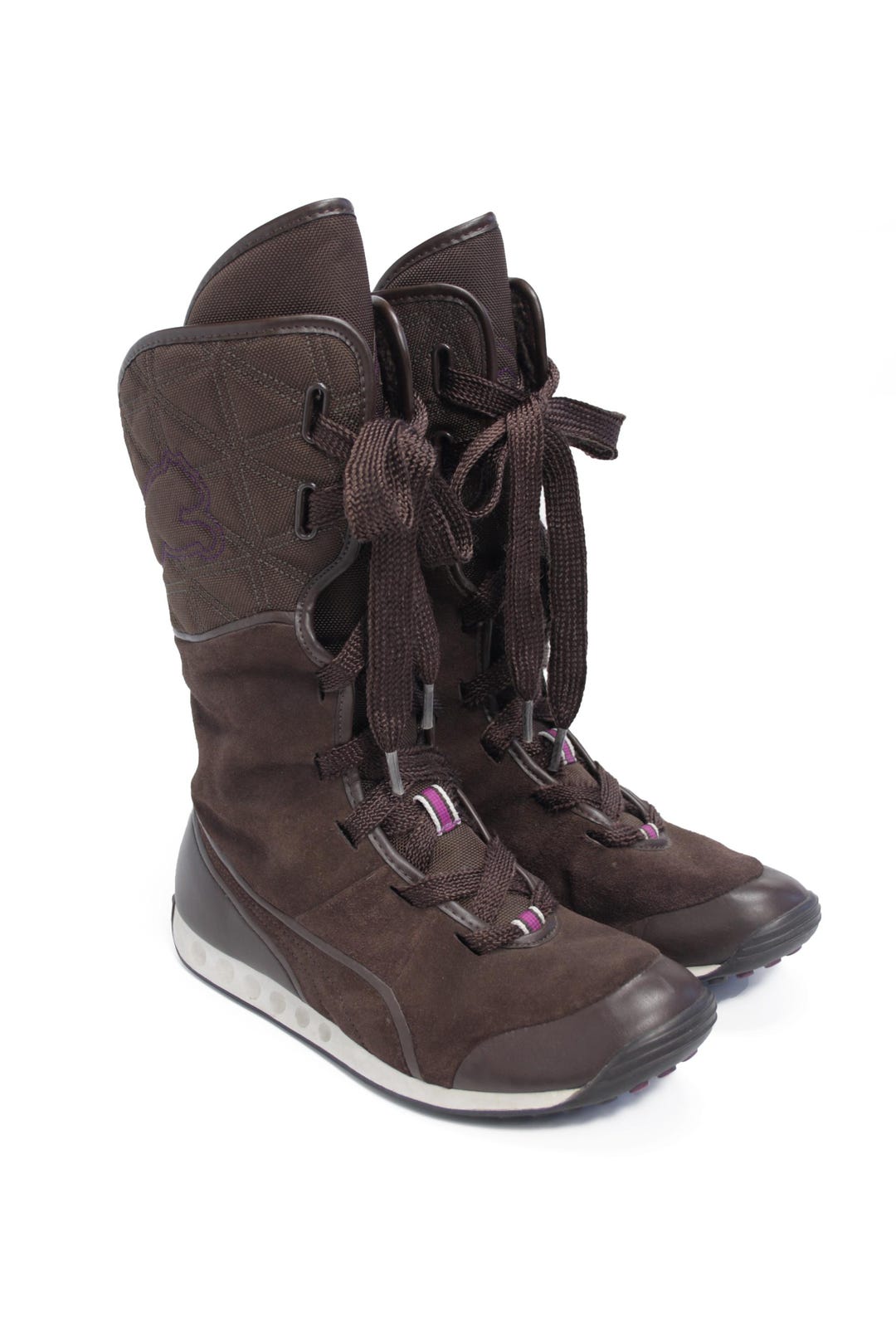 Puma 2000s Vintage Fleece Lined Suede Winter Sneaker Boots Y2K - Etsy