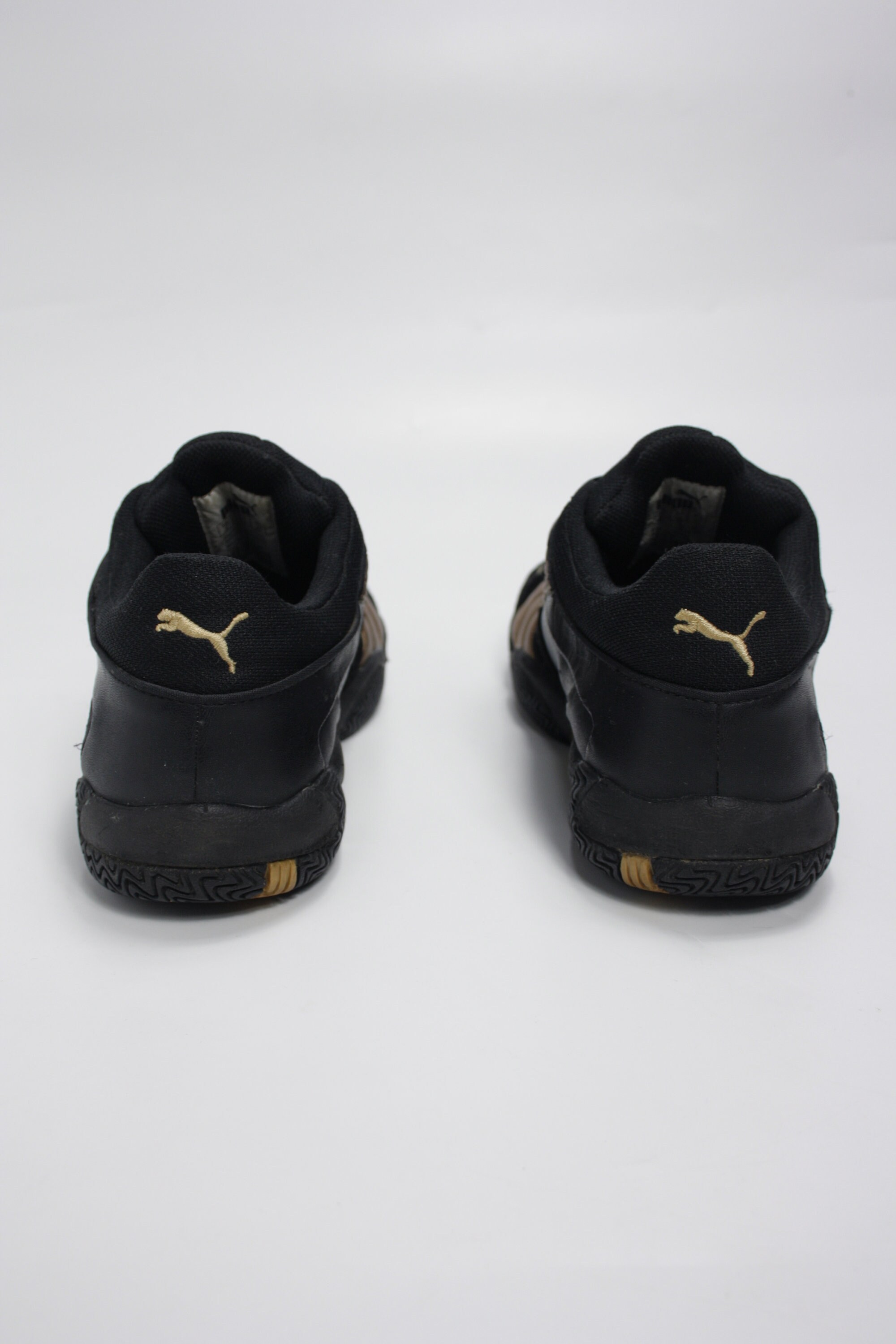 Puma 2000s Vintage Evertrack Leather Suede Chunky Sneaker Shoes Black ...