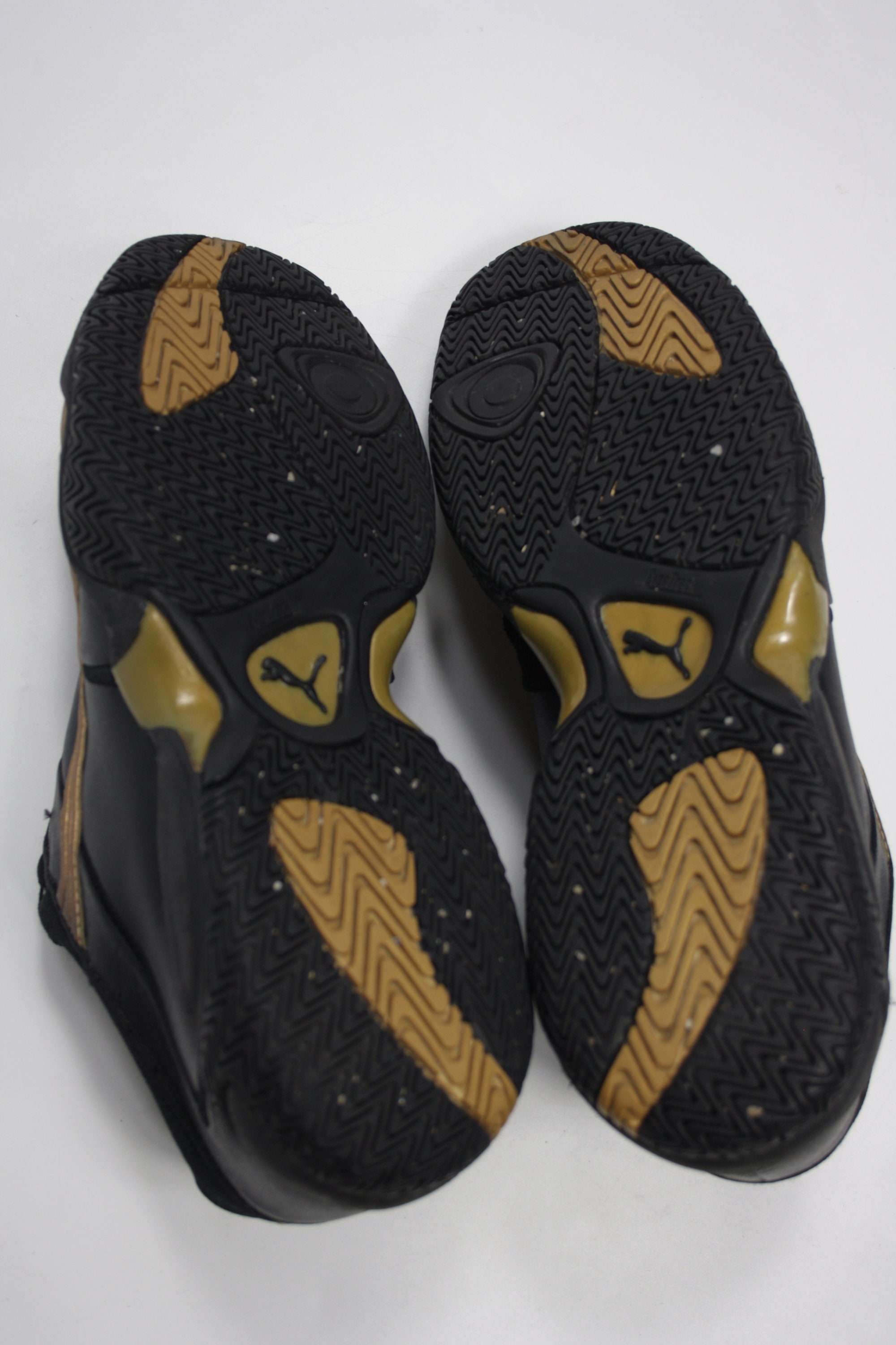 Puma 2000s Vintage Evertrack Leather Suede Chunky Sneaker Shoes Black ...