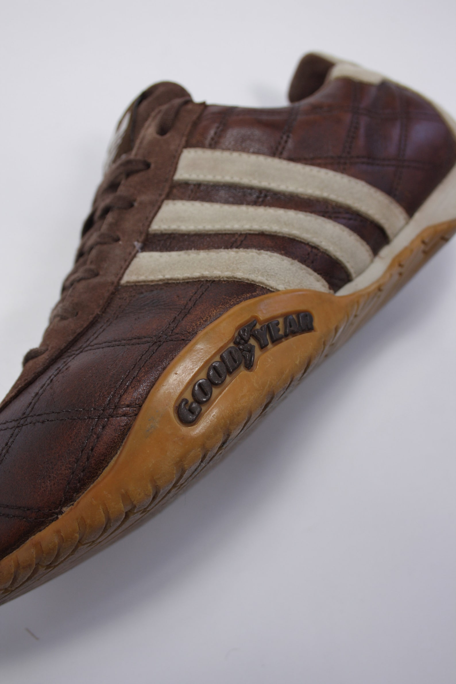 Adidas Tuscany Goodyear 2000s Vintage Quilted Leather Driving Racing ...