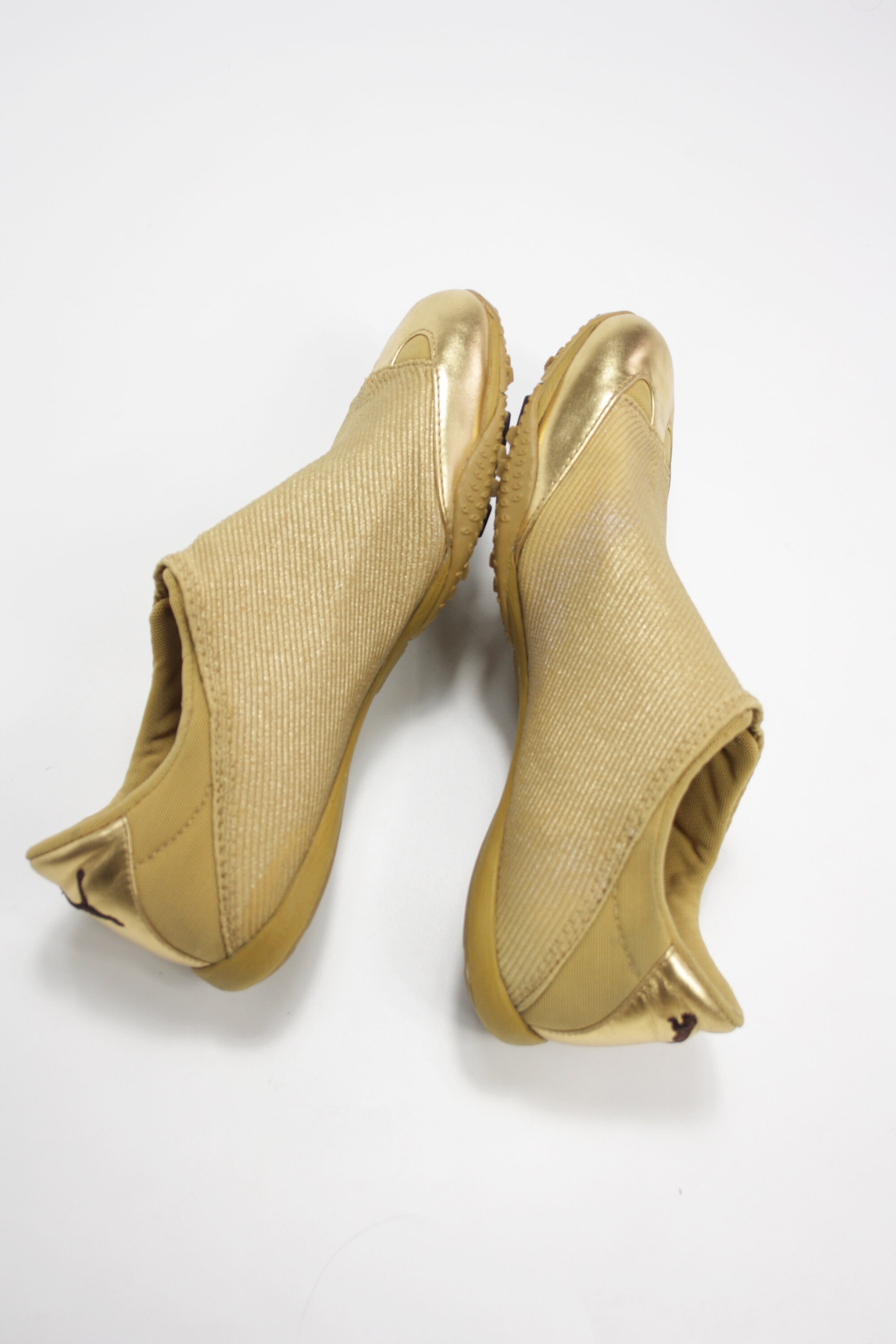 Puma 2000s Vintage Archive Gold Slip-on Sneaker Shoes Y2K - Etsy
