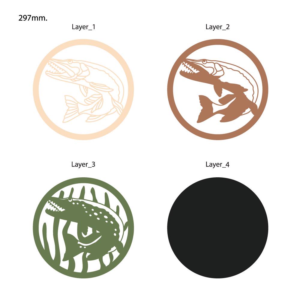 Pike Fish SVG, Pike Digital File Laser Cut Decor, Northern Pike Fishing ...