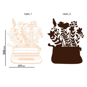 Typewriter SVG, Typewrite Laser Cut Digital File, Vintage Typewrite ...