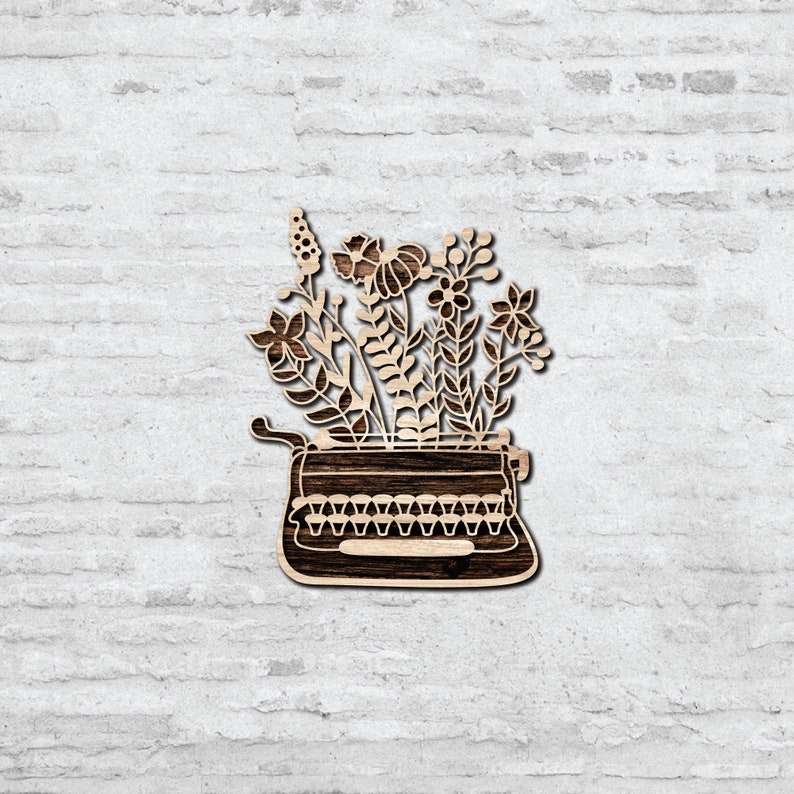 Typewriter SVG, Typewrite Laser Cut Digital File, Vintage Typewrite ...