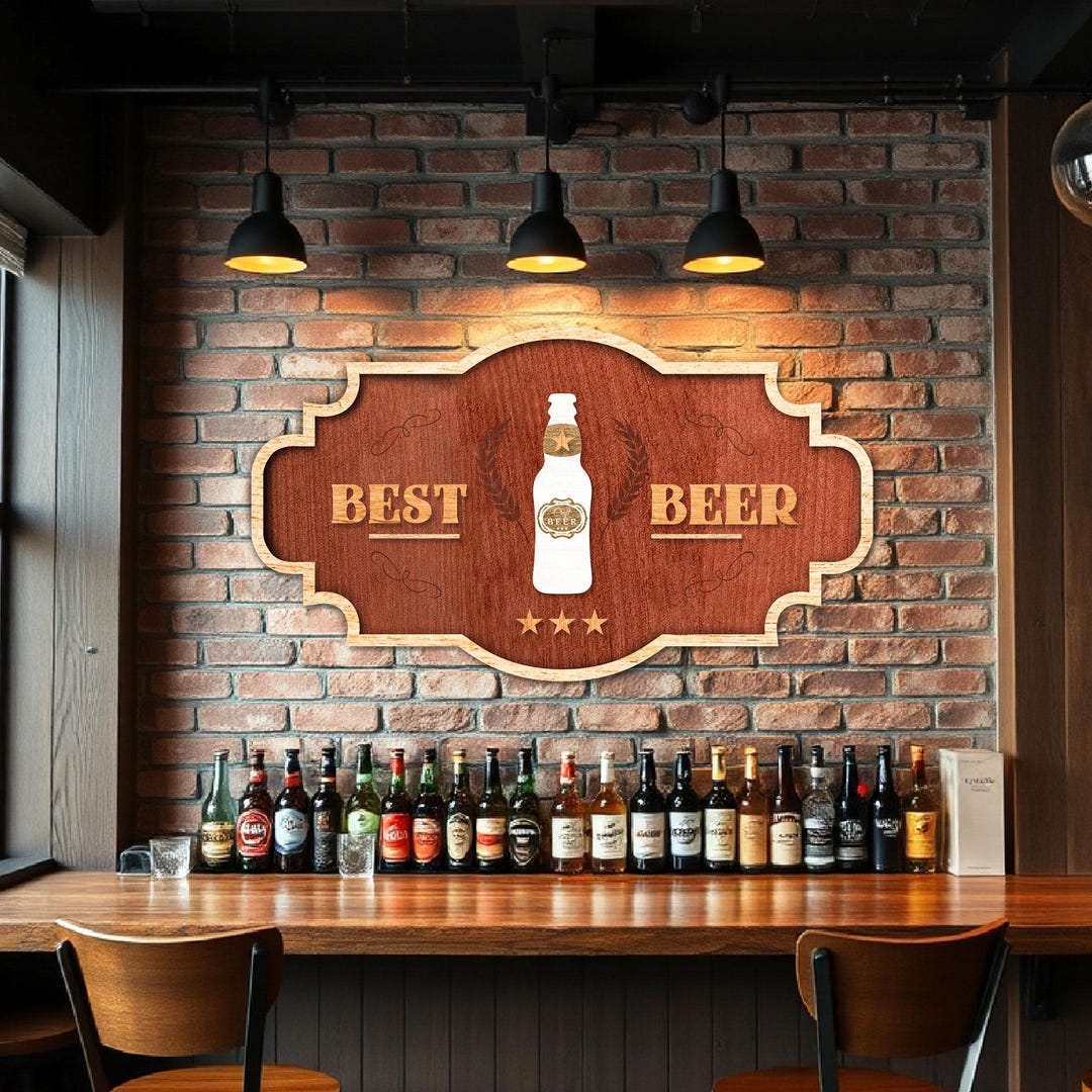 Beer Signboard Digital File, 3D Beer Multilayer SVG, Beer Sign Cut File ...