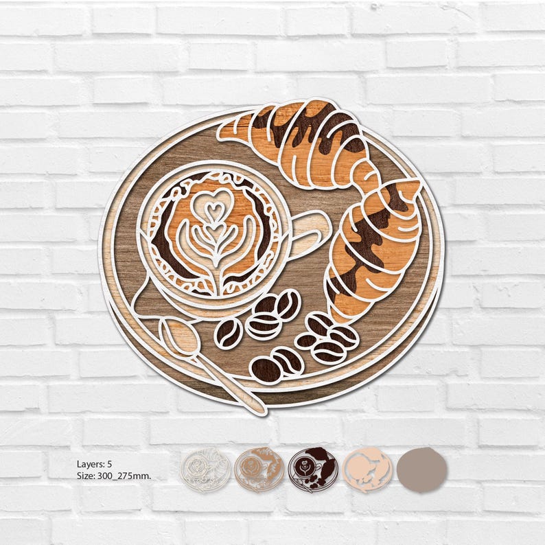 Coffee Wall Sign SVG, Coffee Laser Cut File, Coffee Cup Wall Art ...