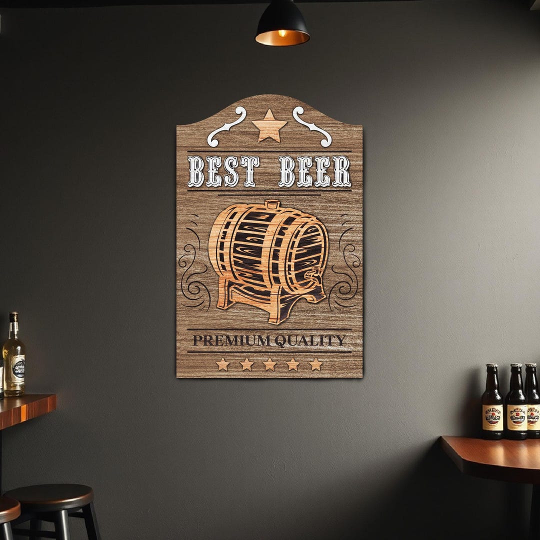 3D Beer Mandala SVG, Beer Barrel DXF File, Keg Beer Svg, Beer ...