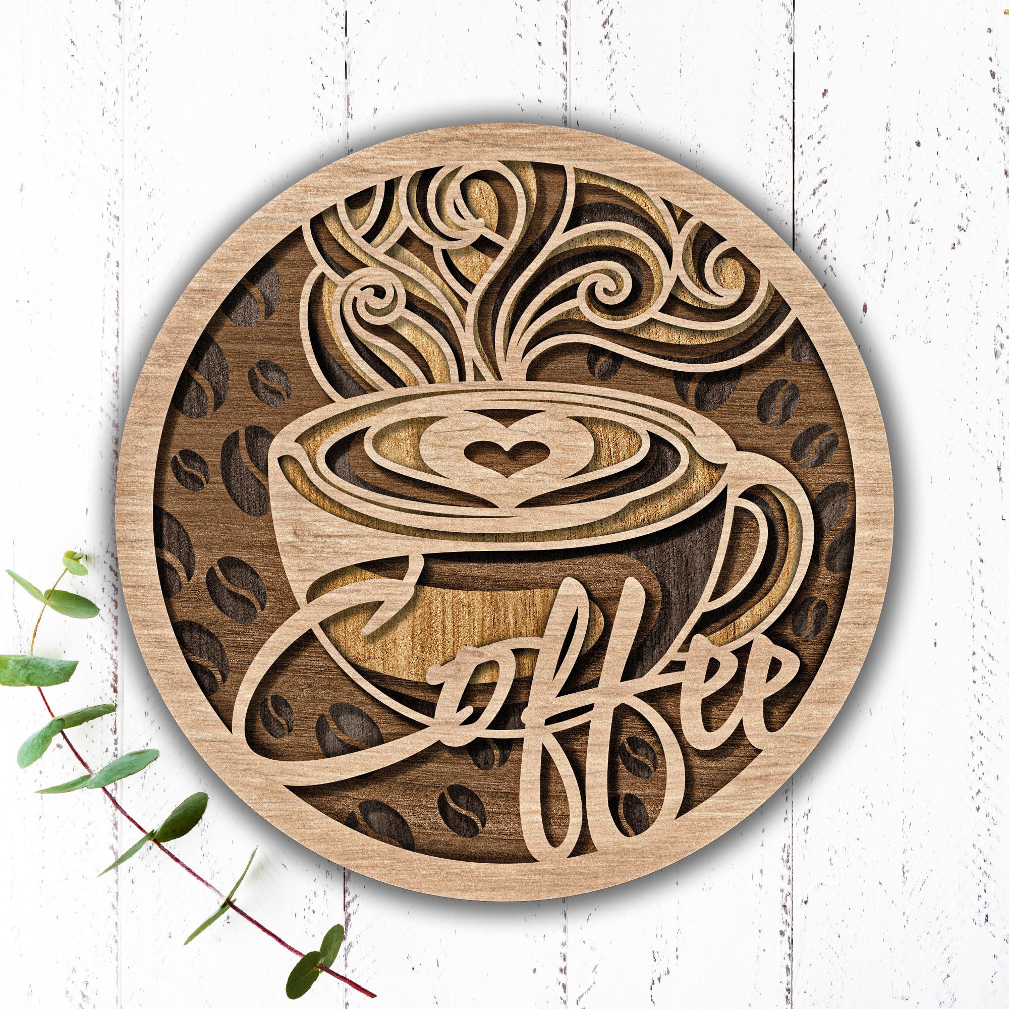 Wood Coffee Trivet — Hot Wood Pots Trivet SVG Cut File — Coaster Coffee ...