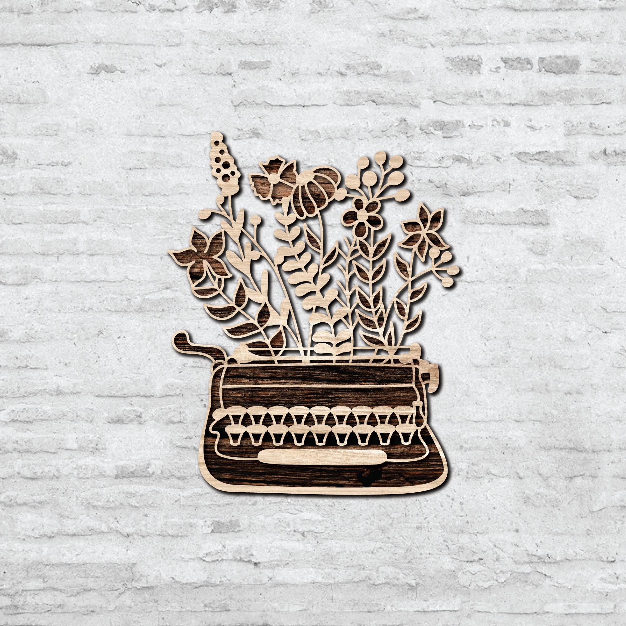 Typewriter SVG, Typewrite Laser Cut Digital File, Vintage Typewrite ...