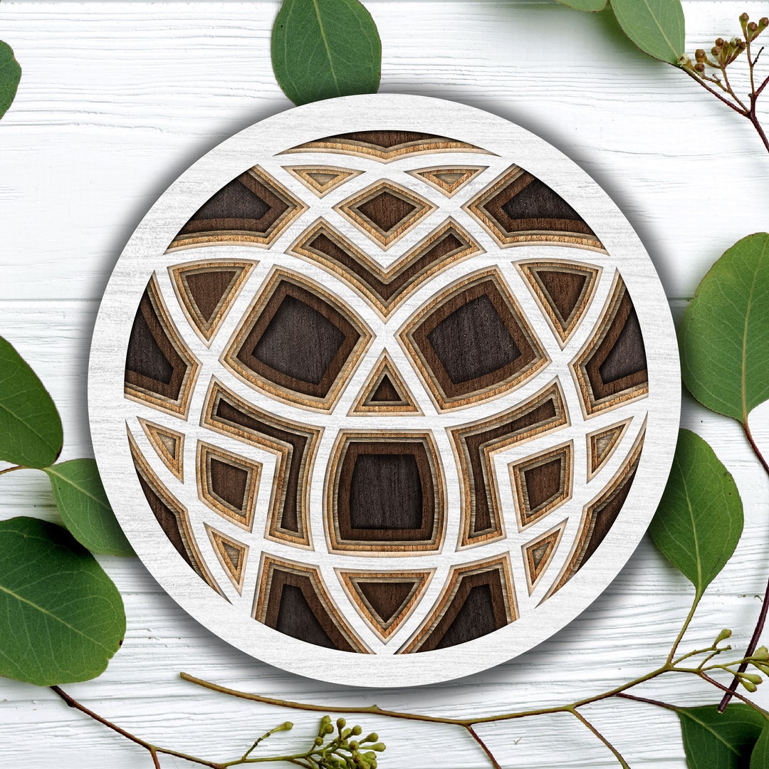 Wood Trivet Svg Trivet Digital File DXF Rune Coaster DXF Trivet Laser ...