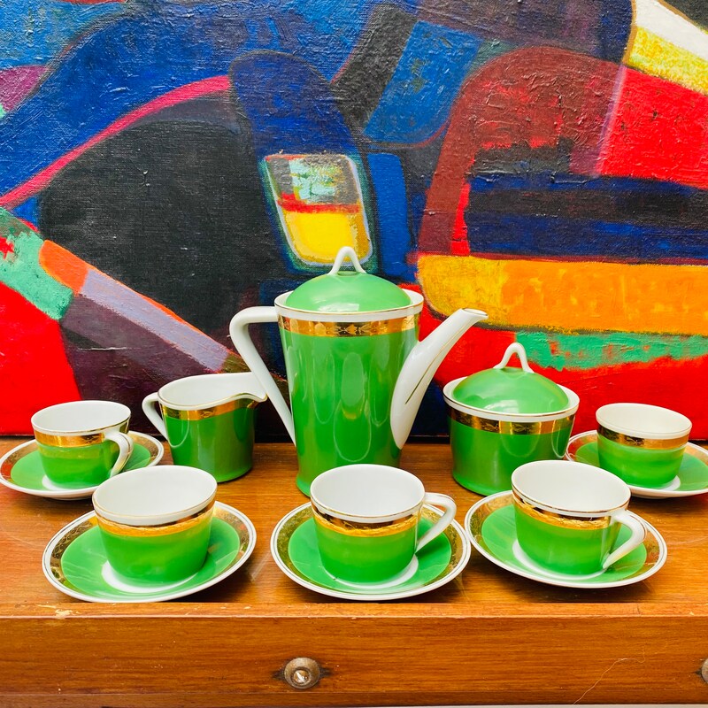 Art Deco Coffee Set - Etsy