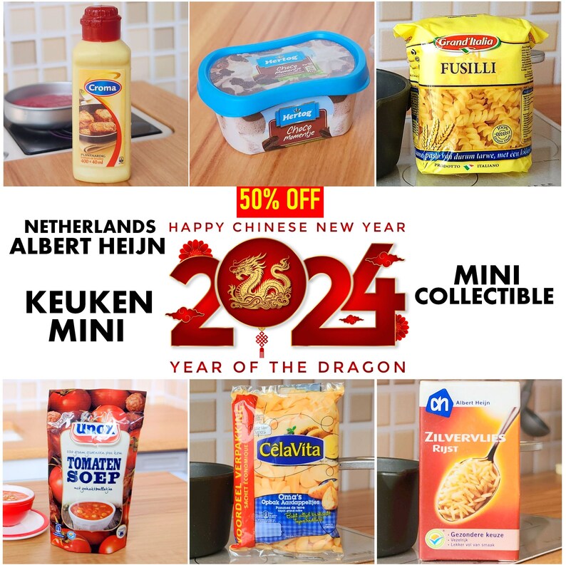 Netherlands Albert Heijn Keukenmini Mini Brands Supermarket ...