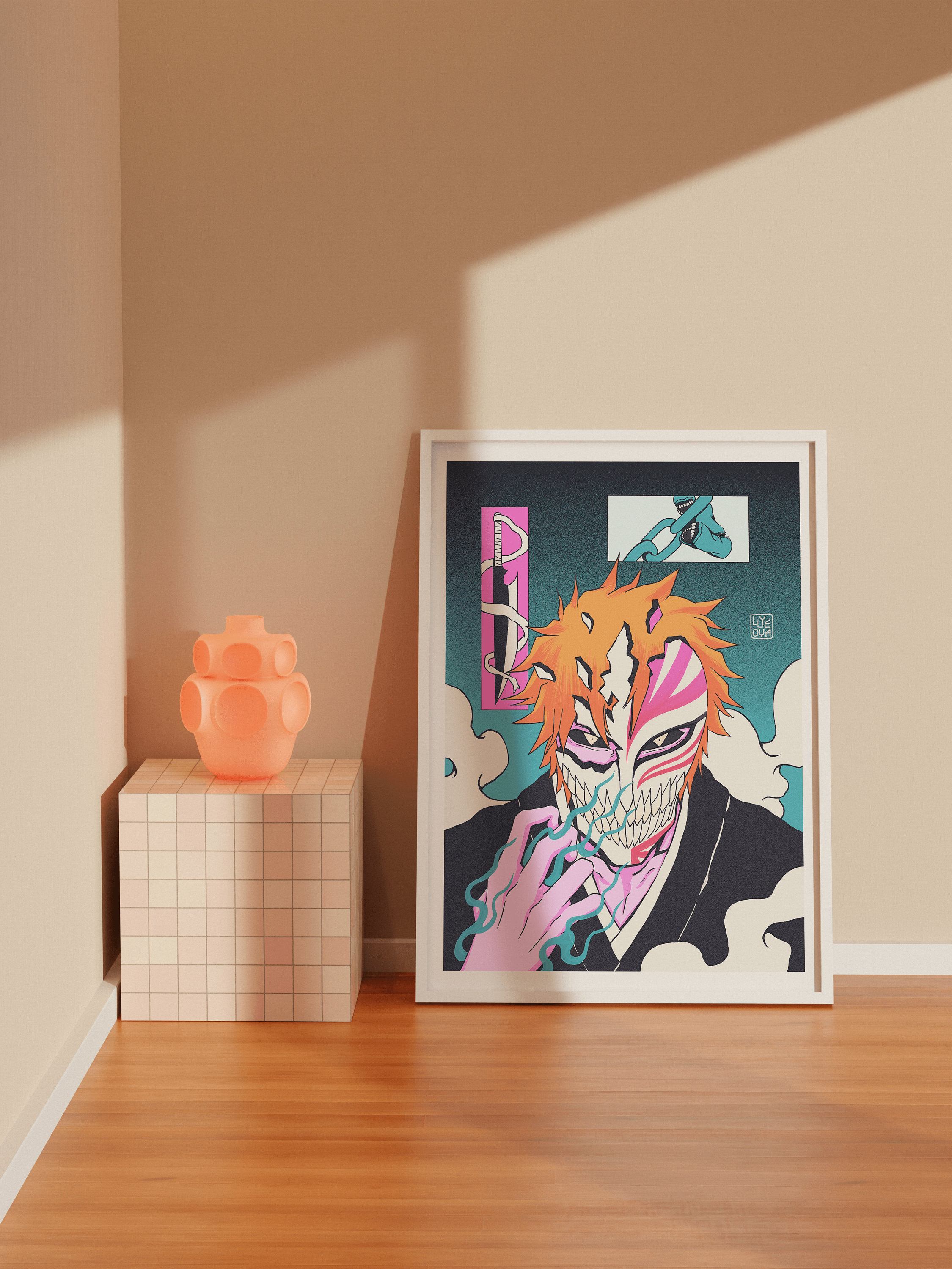 Hollow Ichi A5, A4, A3 Illustration Poster, Aesthetic Anime Art Print ...
