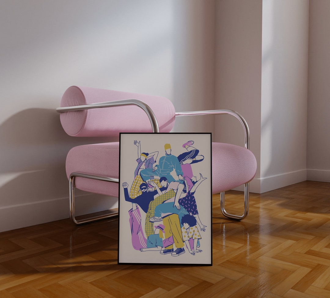 Dance Craze A5, A4, A3 Illustration Poster, Art Print, Wall Art - Etsy