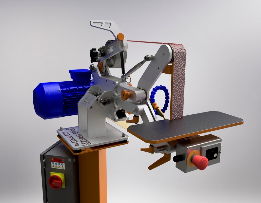 Beltgrinder 2x72 STEP File 3D Model CAD Plan Dxf Belt Grinder Diy 50 X ...