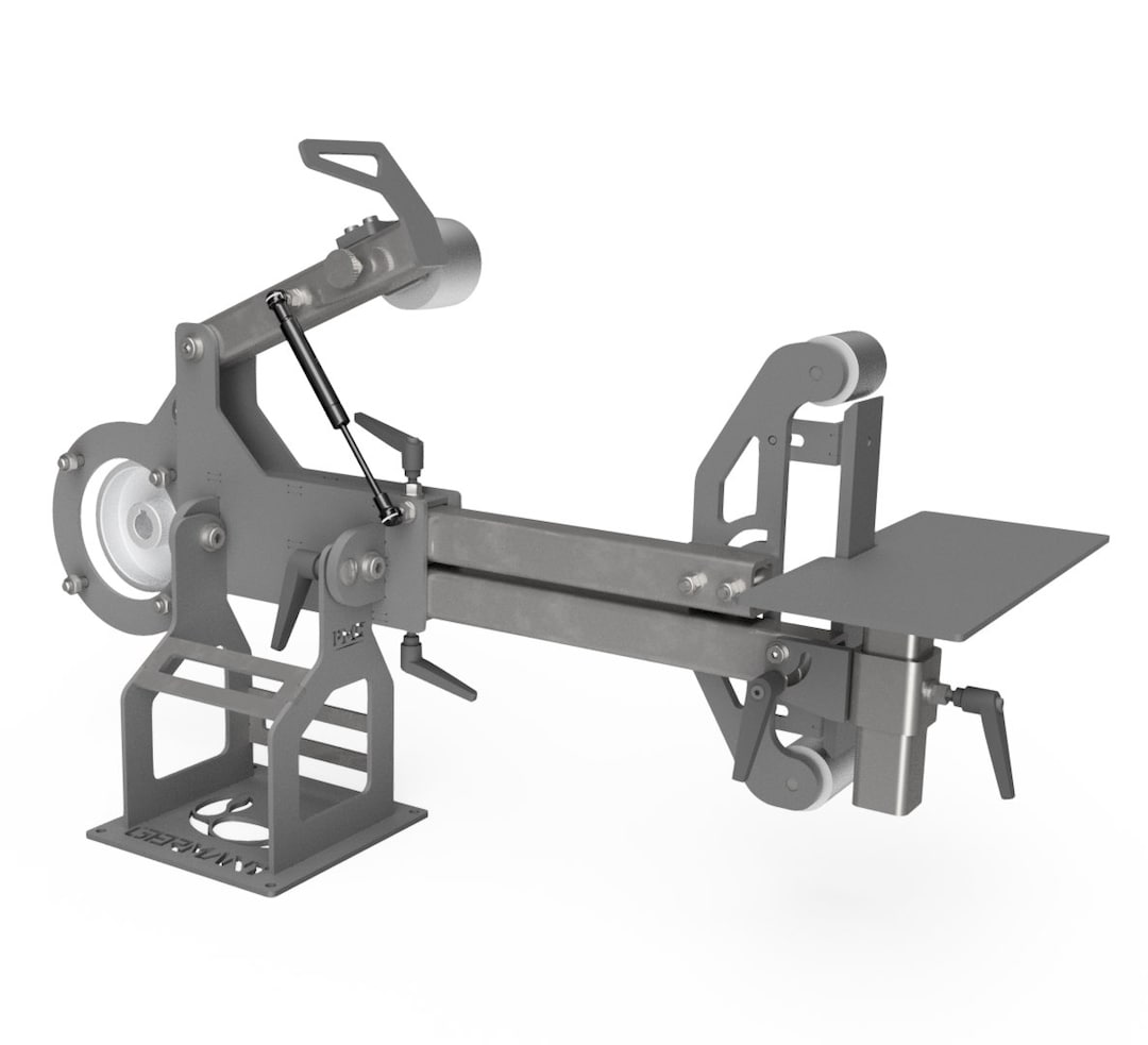 CAD 3D Model Belt Grinder 502000 step File Plan Dxf Beltgrinder 2x72 ...