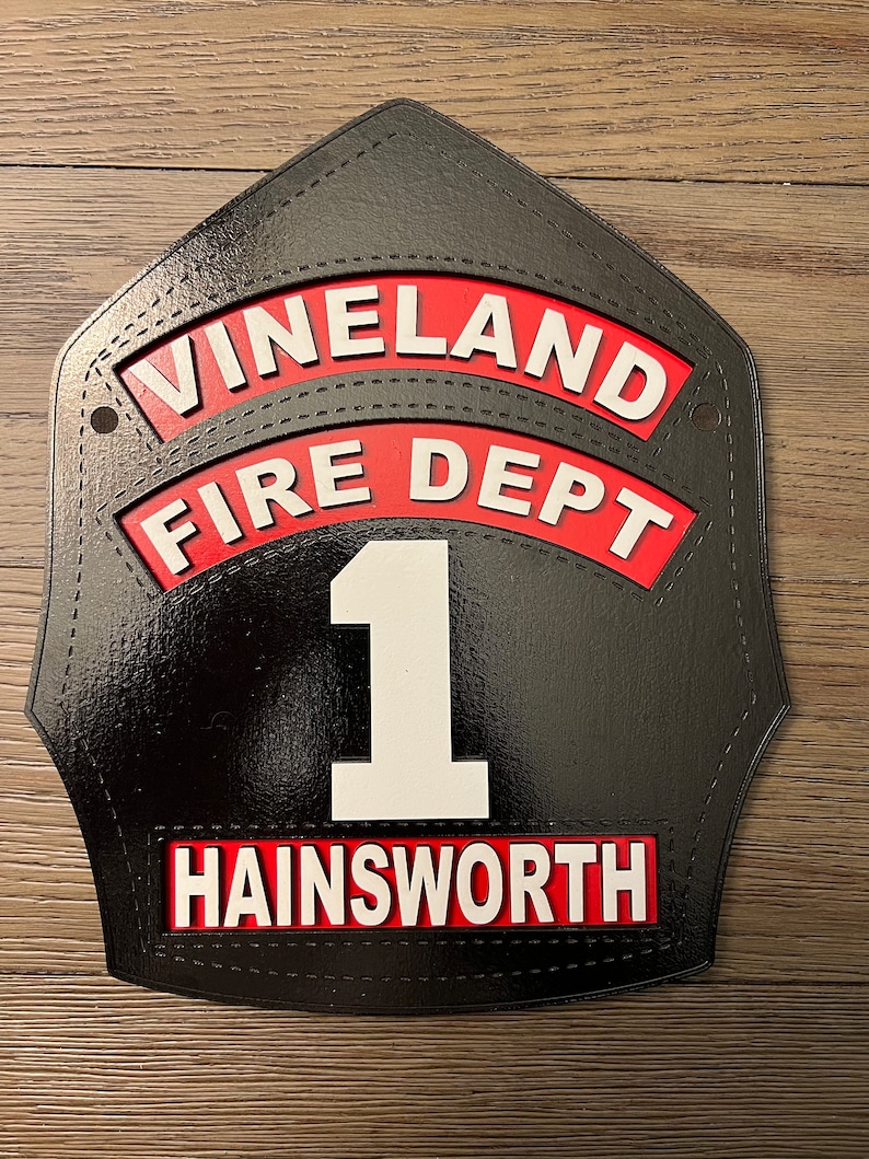 Custom Wood Fire Department Shield - Etsy