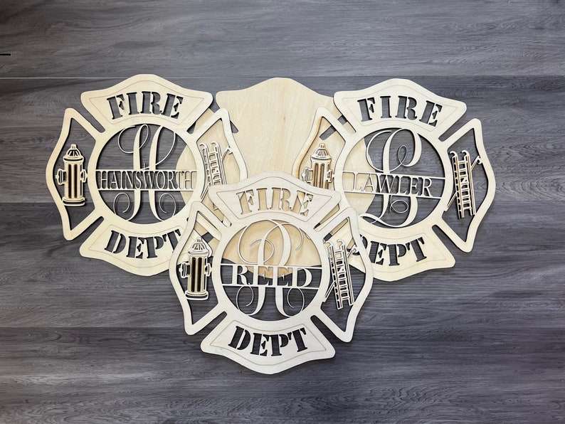 Personalized Fire Department Maltese Cross - Etsy