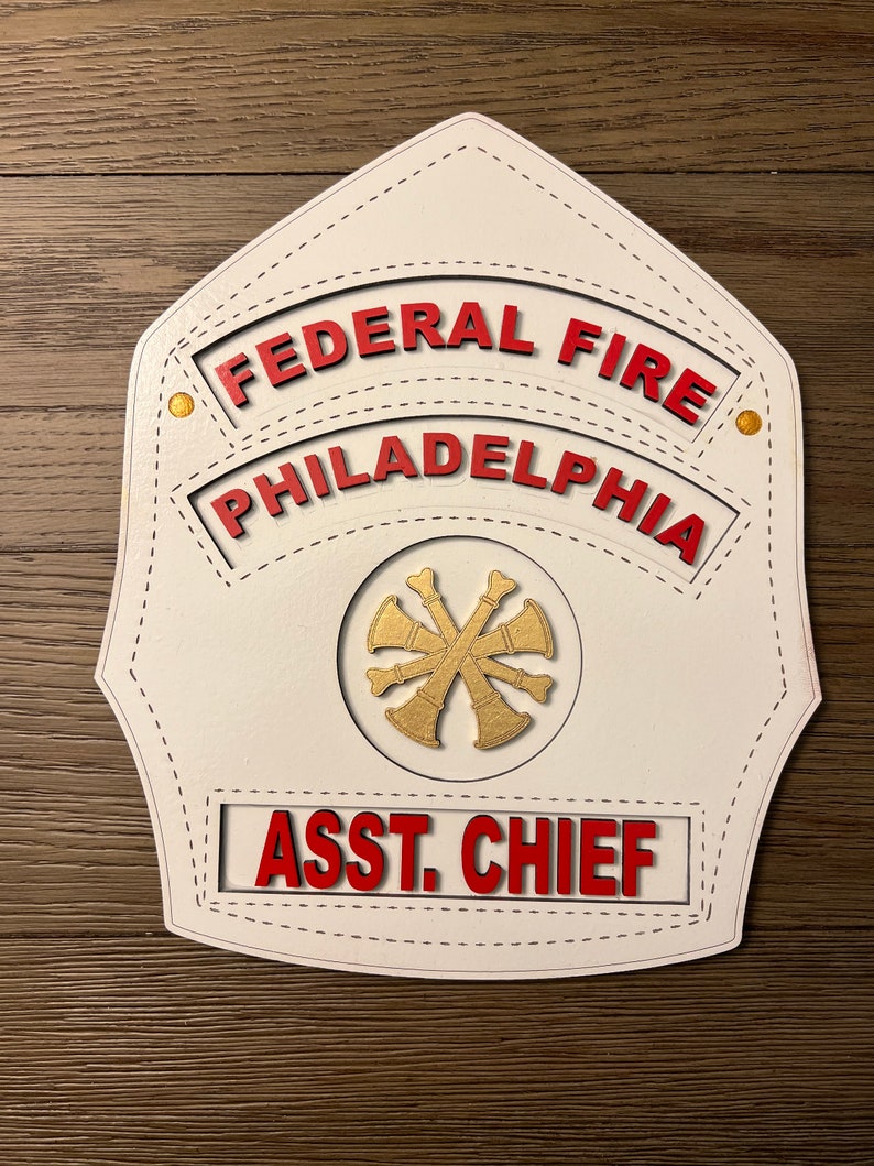 Custom Wood Fire Department Shield - Etsy