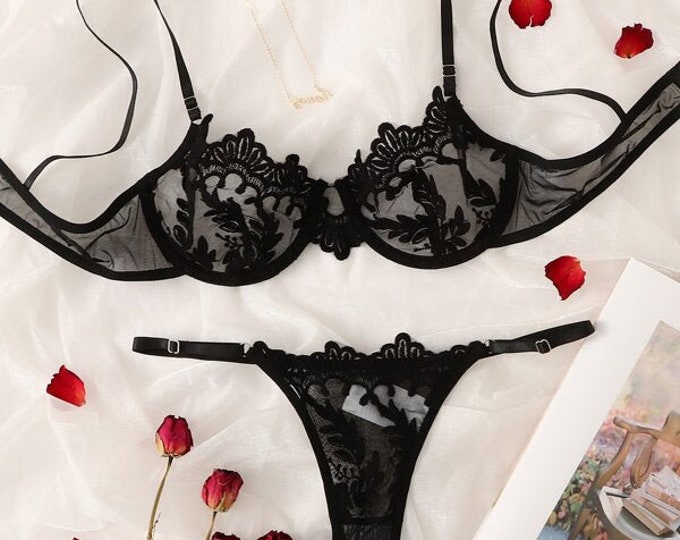 Signed Photo Black Lingerie Set Etsy Canada