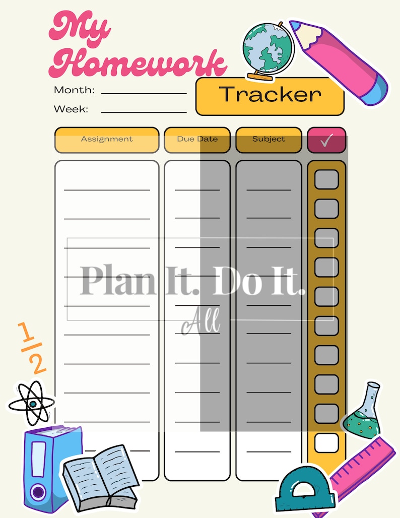 Family Plan BUNDLE, Printable Pdf or Digital Editable Files, Customize ...