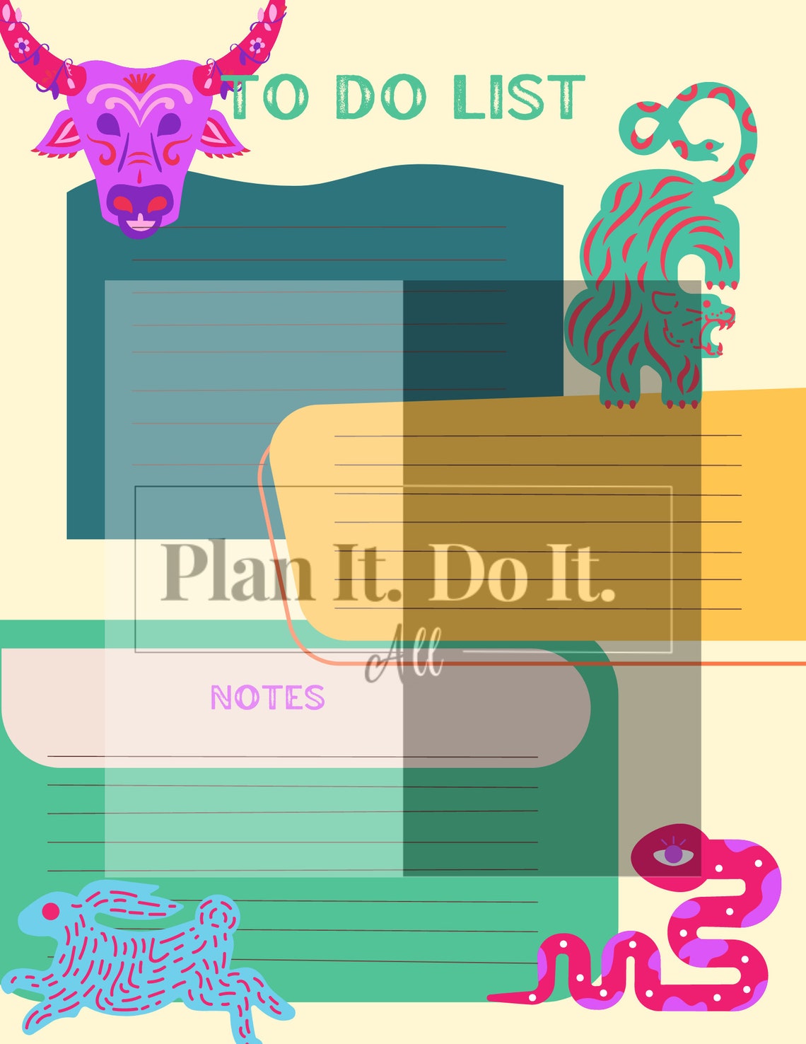 KIDS TO DO List, Printable Pdf or Digital Editable Blank to Do List ...