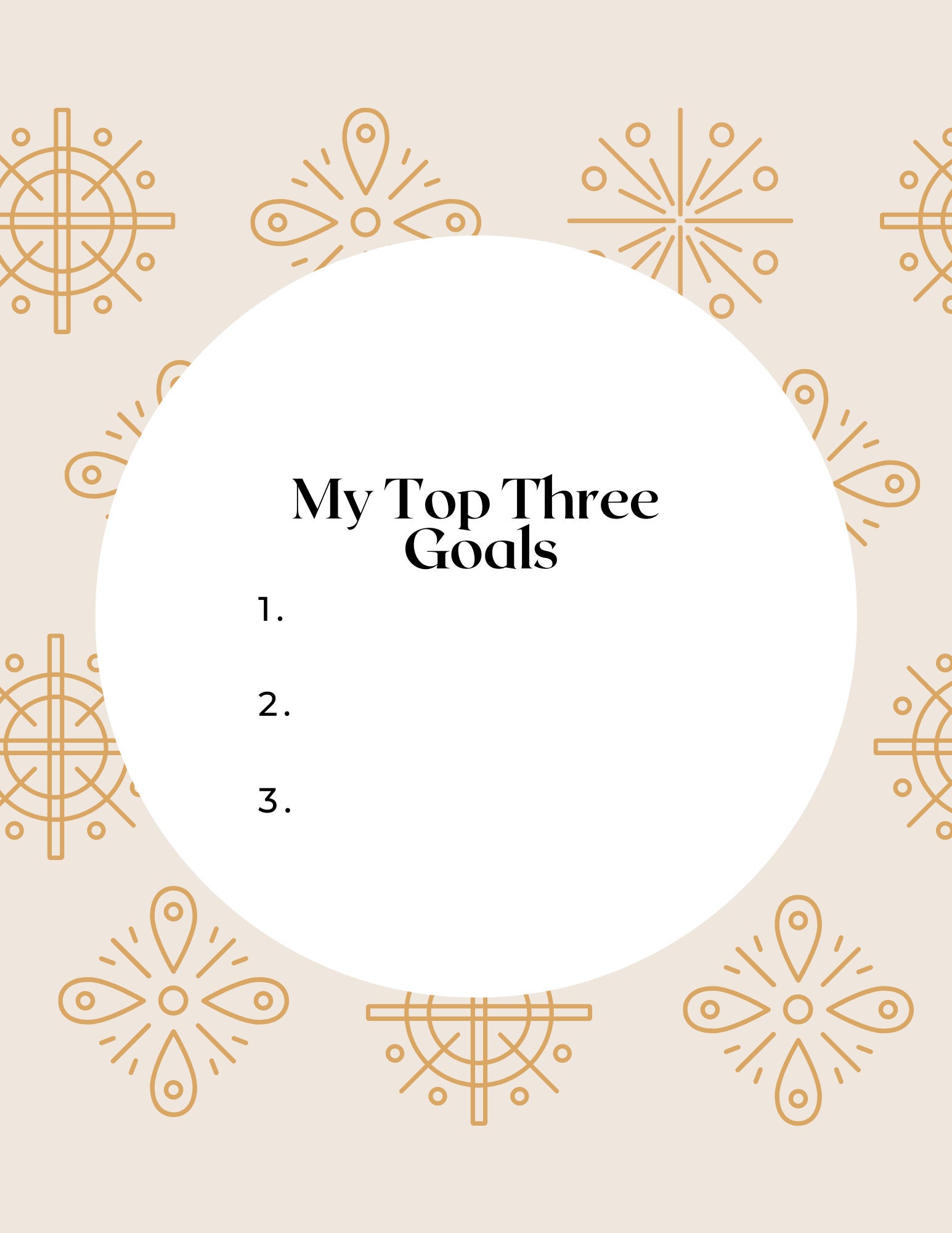 GOALS PLAN for Any Year, Printable Pdf or Digital Download ...