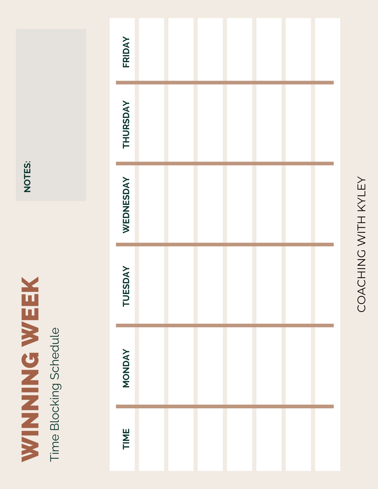 WEEKLY Planner, Printable Pdf or Digital Download, Customizable Daily ...