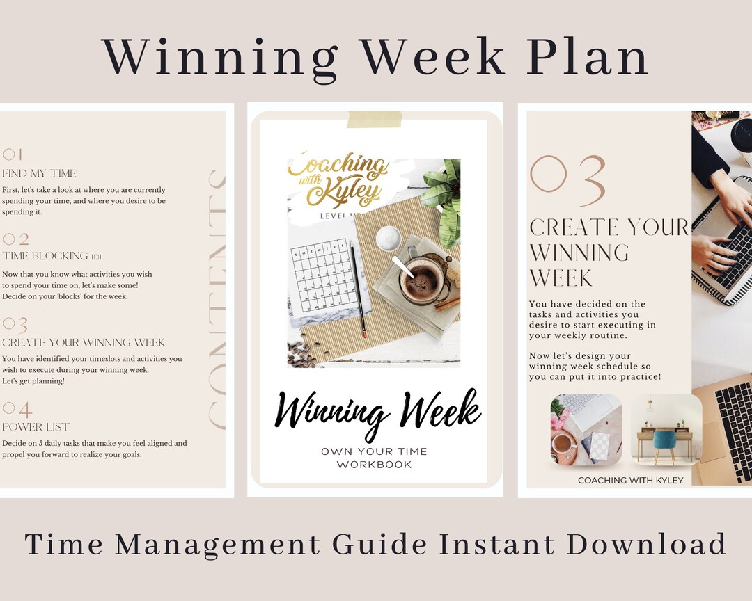 WEEKLY Planner, Printable Pdf or Digital Download, Customizable Daily ...