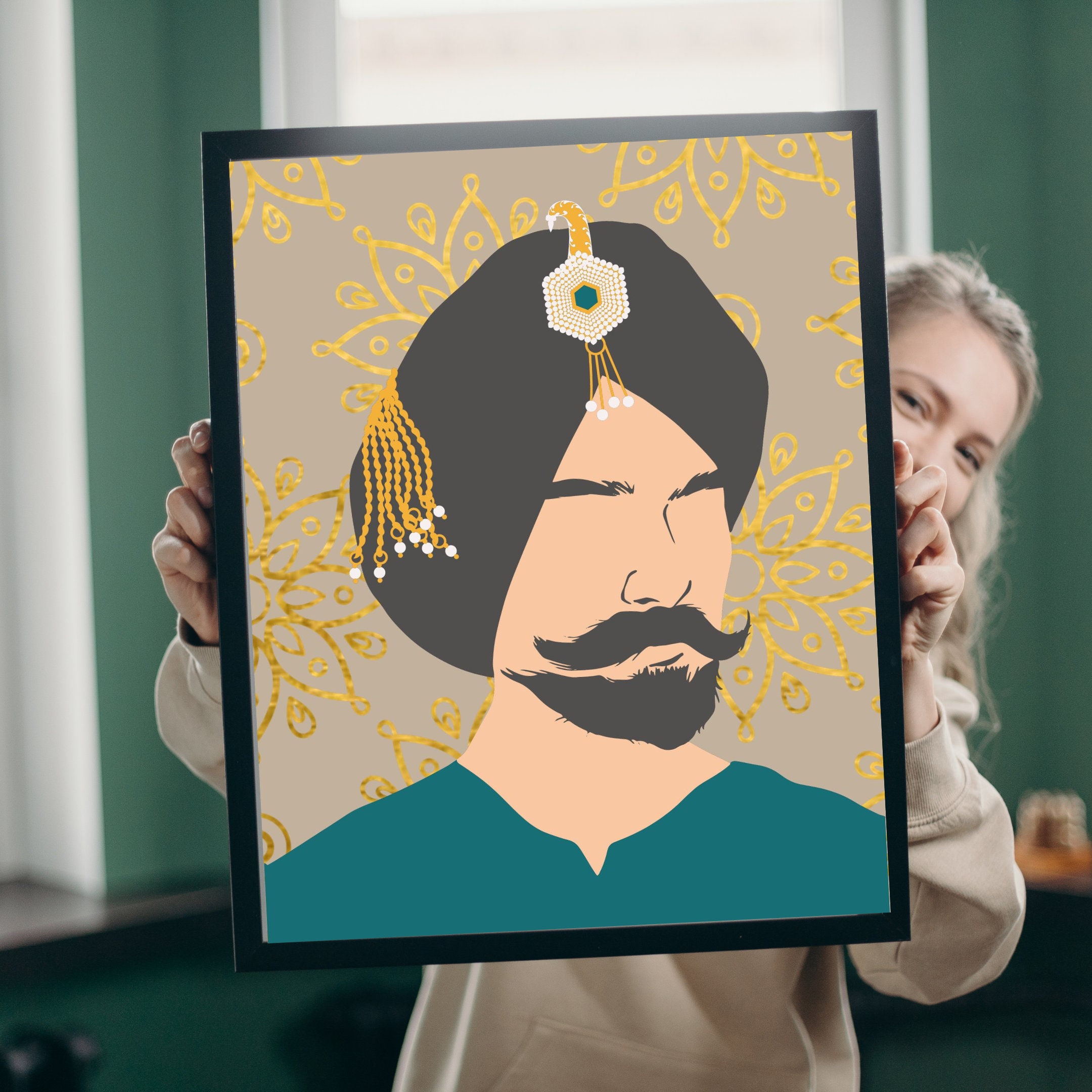 Ethnic Punjabi Sikh Printable Wall Décor/ Indian Art. - Etsy