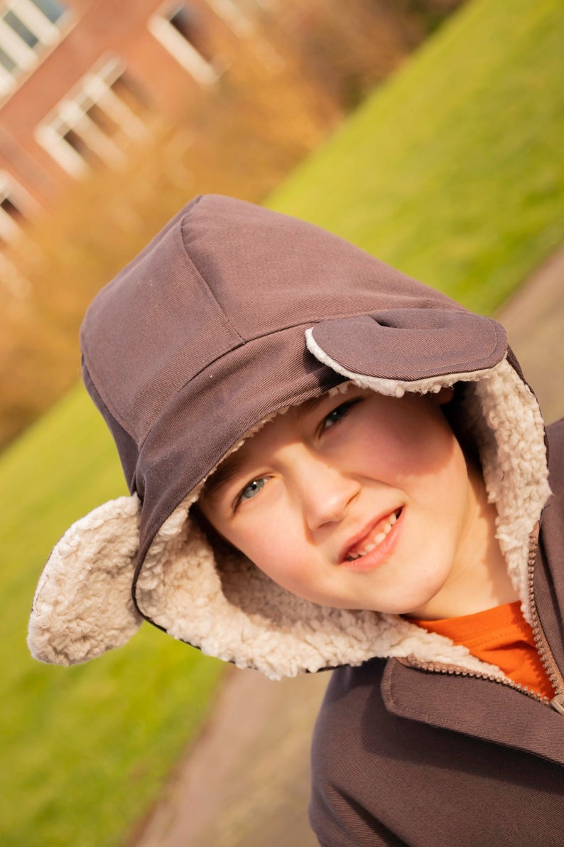 Puk Jacket | Sewing Pattern for Boys and Girls Wool Linen Softshell ...