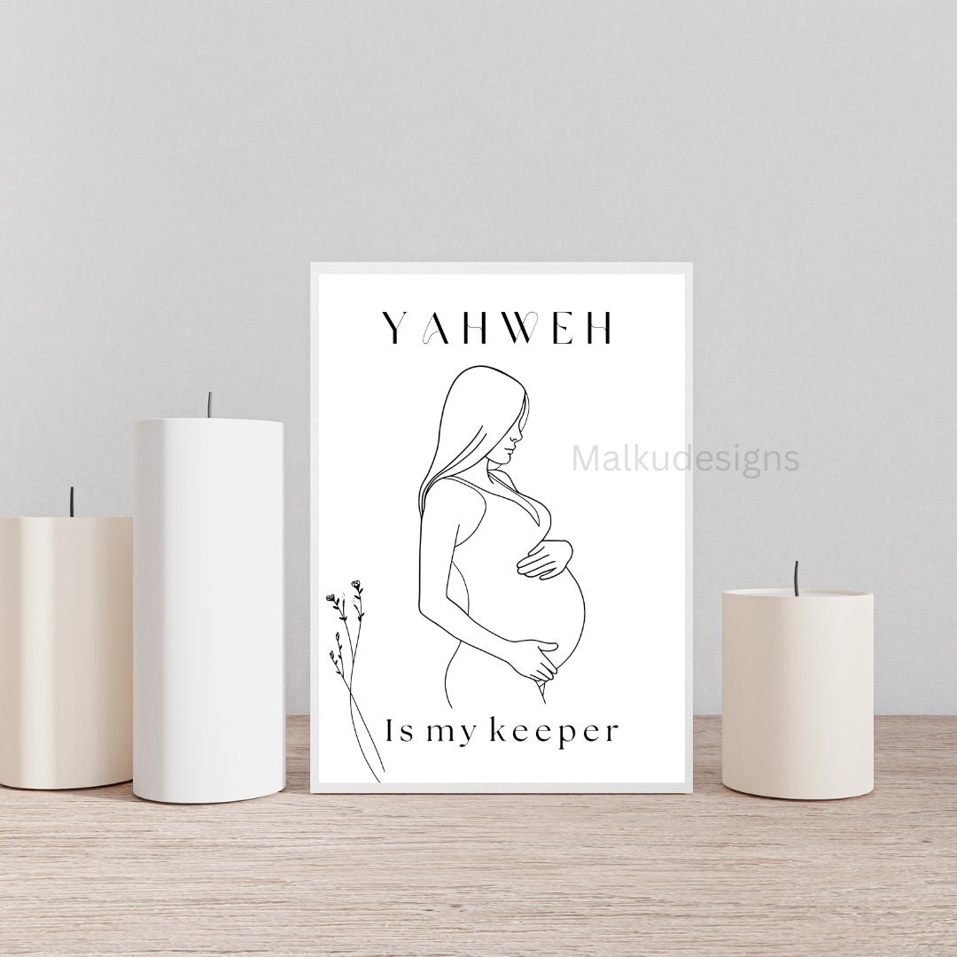Christian Pregnancy Poster - Etsy