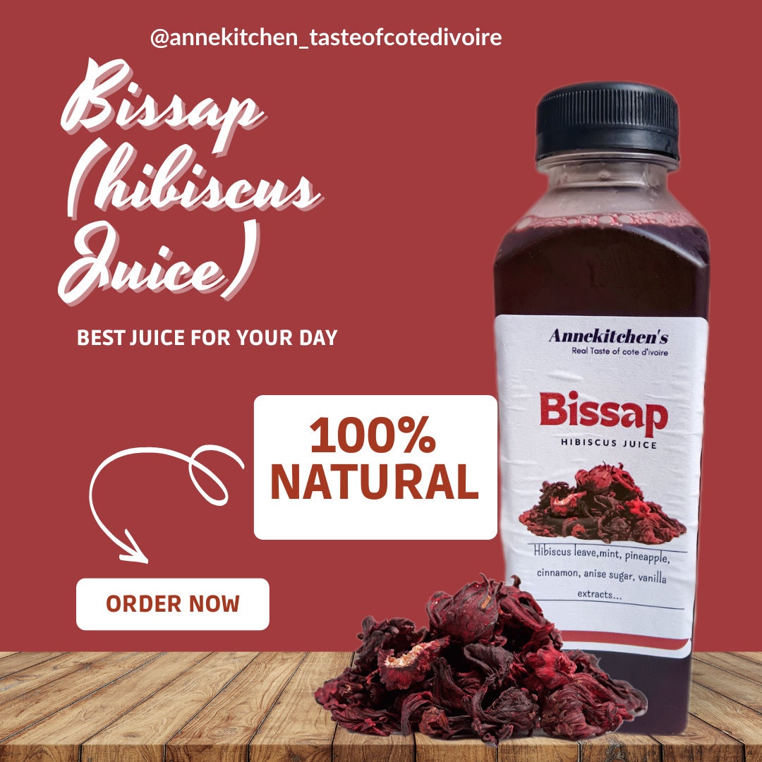 Hibiscus Juice bissap, Sorrel, Zobo 500ml - Etsy