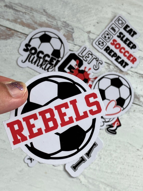 Personalized Soccer Sticker Pack Custom Soccer Team - Etsy