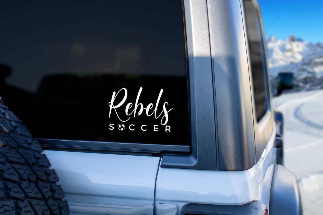 Custom Soccer Team Car Decal \\ Personalized Soccer Car Sticker ...