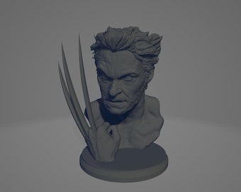 Wolverine Bust 3d Stl - Etsy