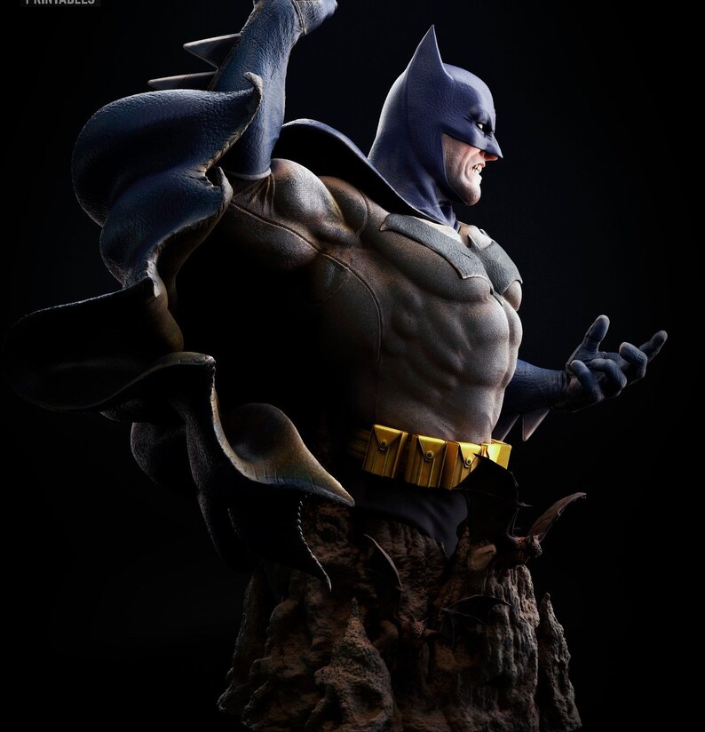 DC Batman Bust STL File 3D Digital Printing STL File for 3D - Etsy
