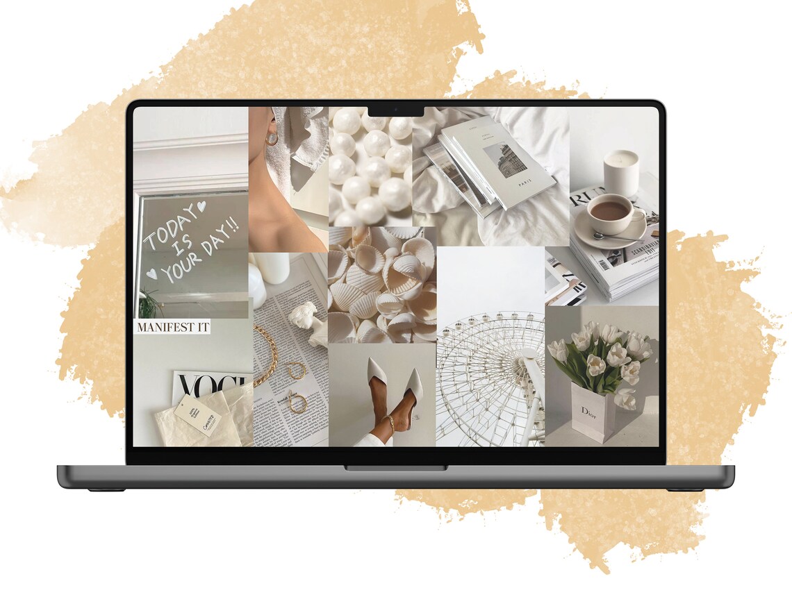 Set of 3 Aesthetic Collage Desktop Wallpaper / Laptop Wallpaper Collage ...