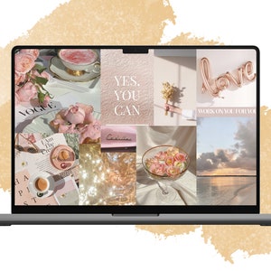 Set of 3 Aesthetic Collage Desktop Wallpaper / Laptop Wallpaper Collage ...