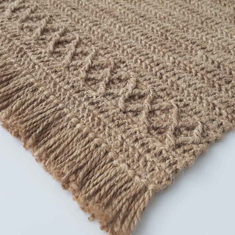 Crochet Jute Pattern Rug - Etsy