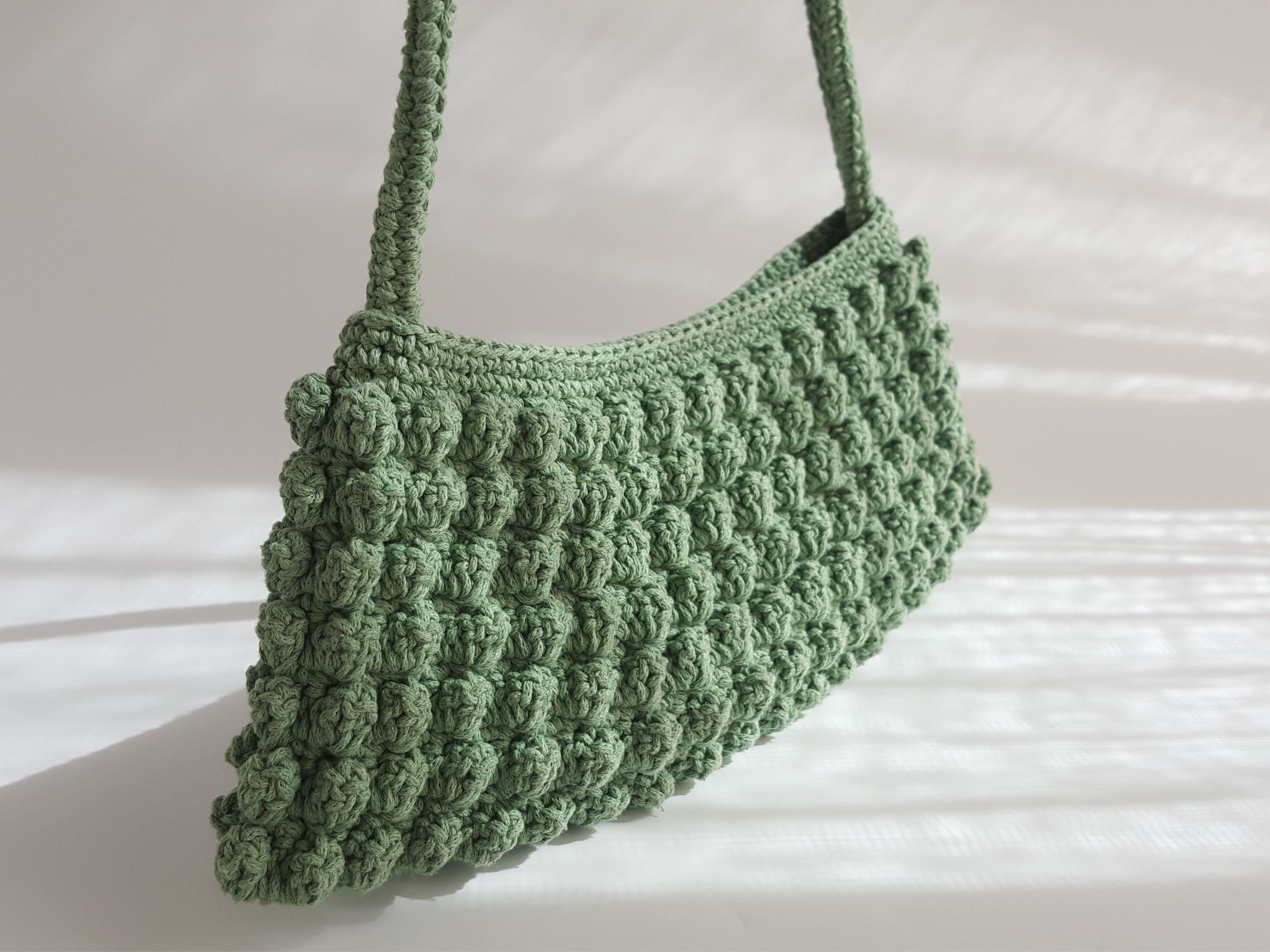Crochet PATTERN, Emilia Baguette Bag Pattern, Easy Small Handbag ...