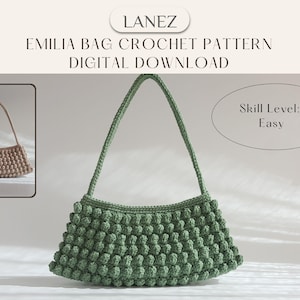 Crochet PATTERN, Emilia Baguette Bag Pattern, Easy Small Handbag ...