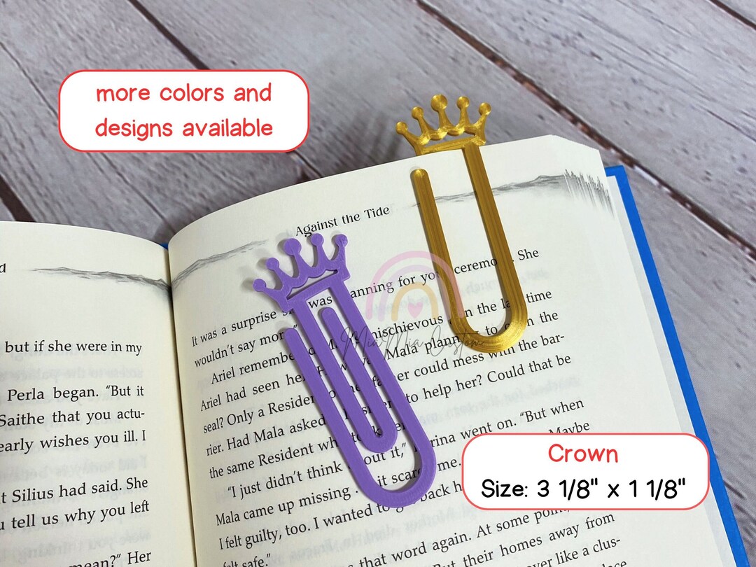 Princess Crown Bookmark | Flower Bookmark | Cat Bookmark | Star ...