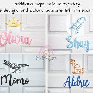 Personalized Door Sign | Name Sign Decor | 3D Printed Name Sign ...