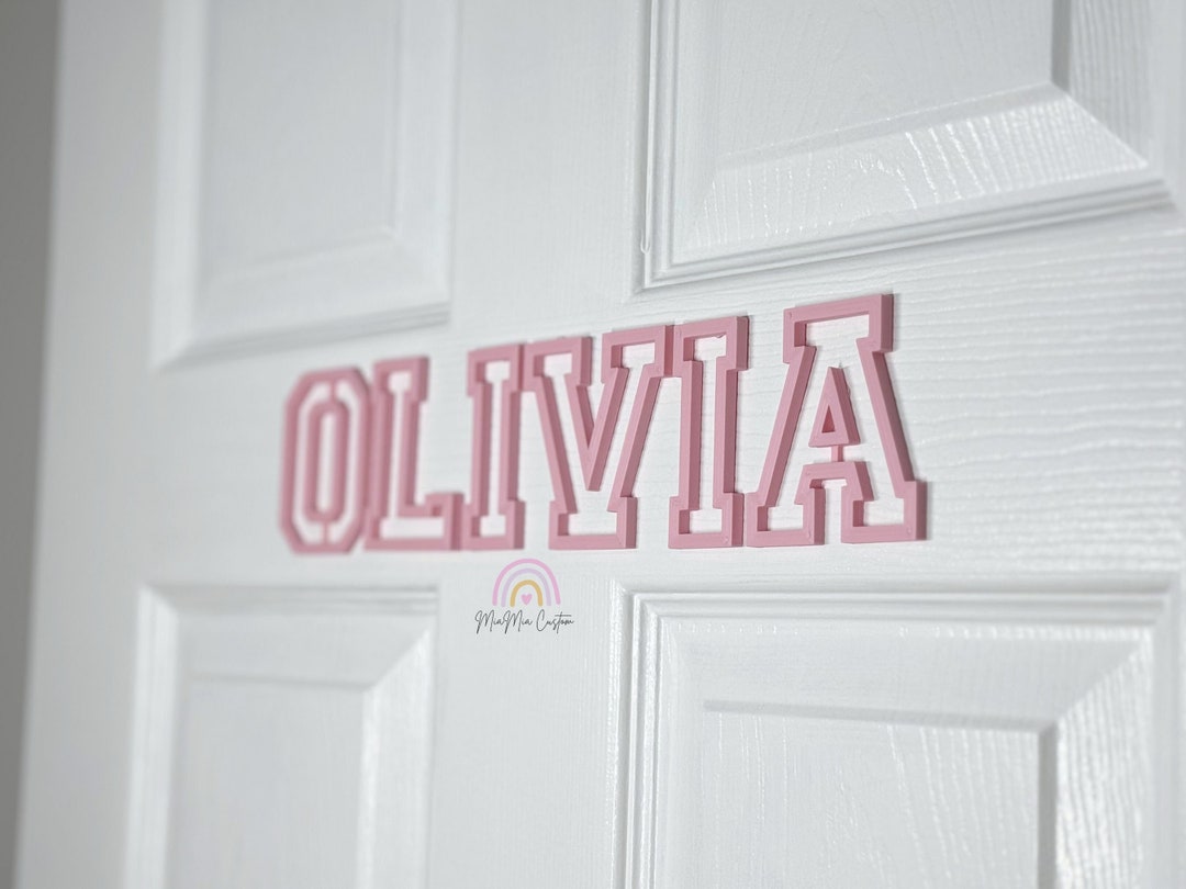 3D Printed Letters | Kids Door Name Sign | College Letter | Decorative ...