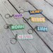 Small Custom Keychain Capital Letter Name Keychain - Etsy