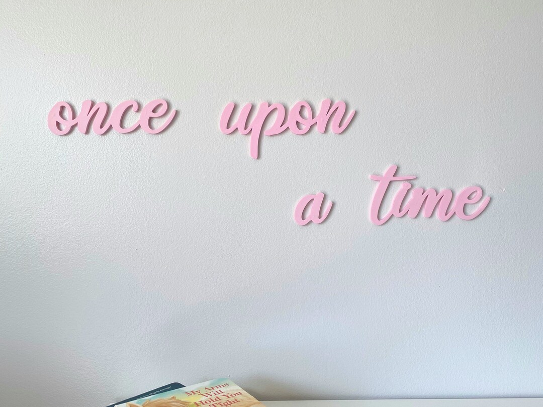 Once Upon A Time Wall Sign Nursery Sign Fairytale Sign Nursery Decor ...
